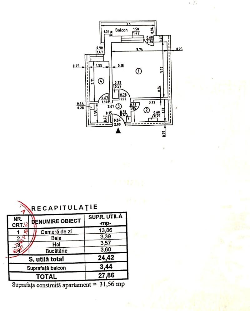 Garsoniera decomandata cu balcon si boxa Maratei 3, Piatra Neamt ...