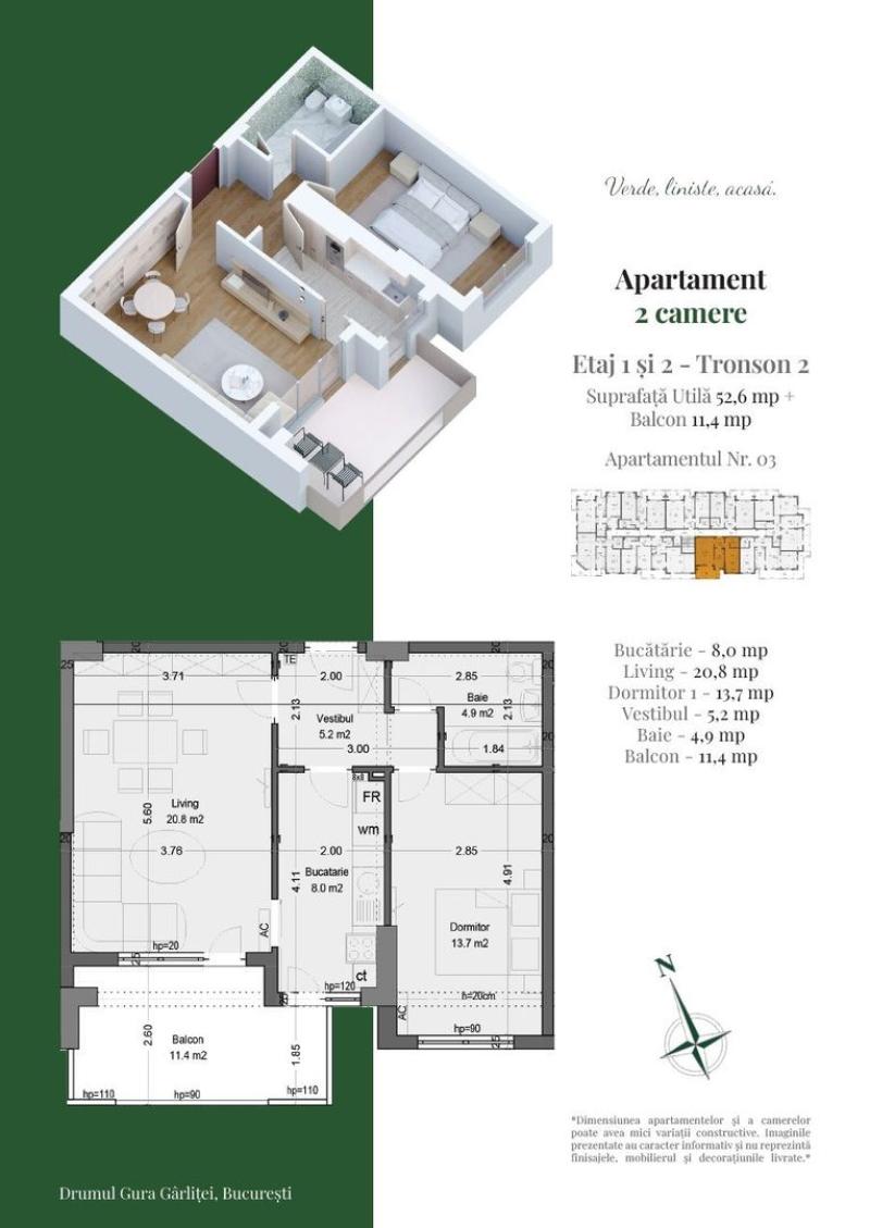 2 CAM. PREMIUM DRM. GURA ARIESULUI, Bucuresti - CI2654860 ...